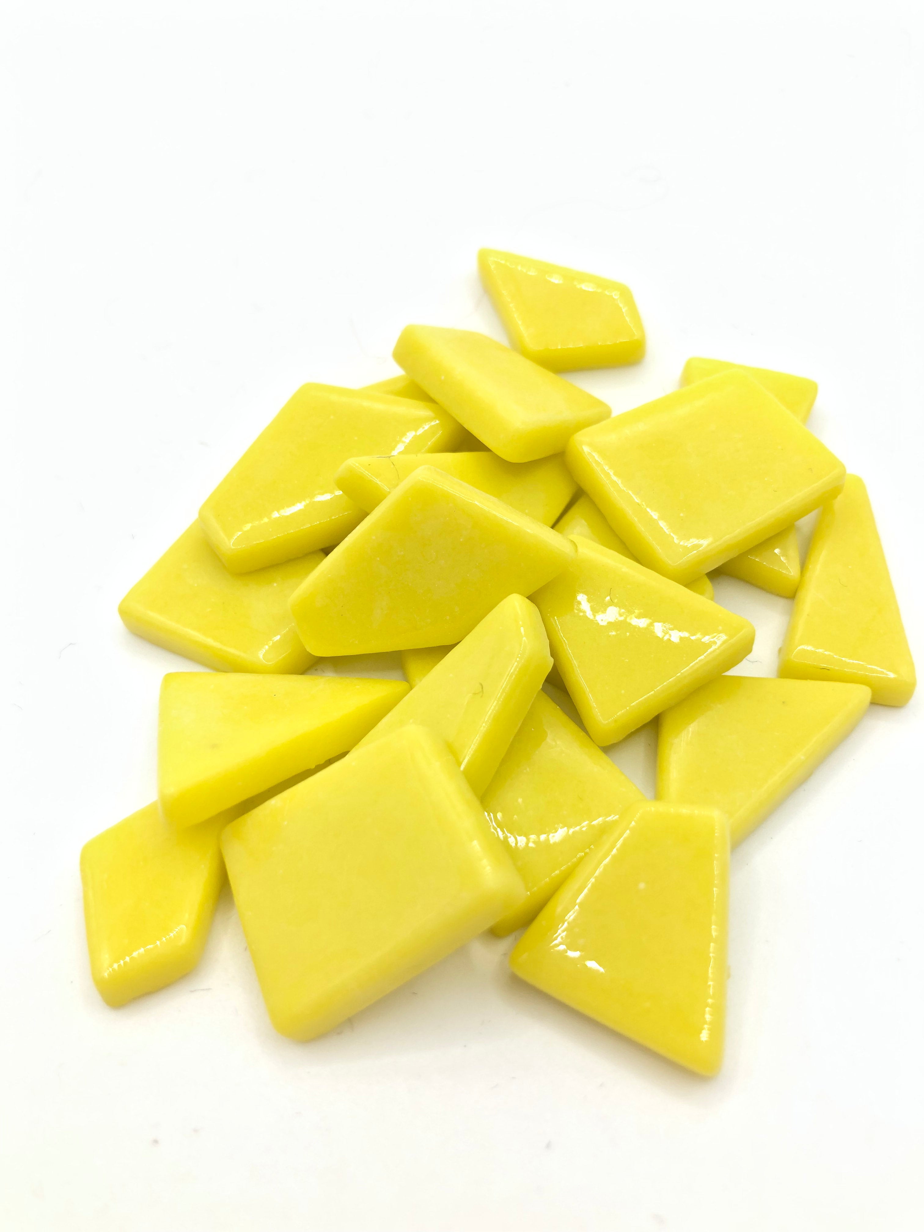 Irregular Yellow Glass | Perth Mosaic