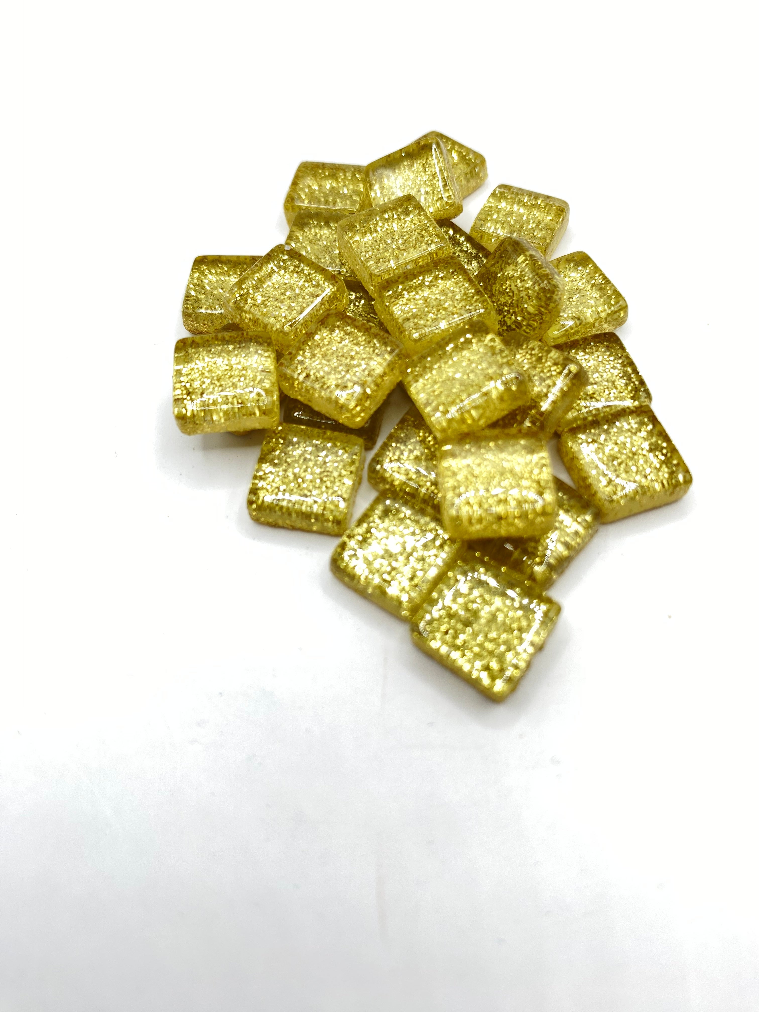 Mini Gold Glitter Glass | Perth Mosaic
