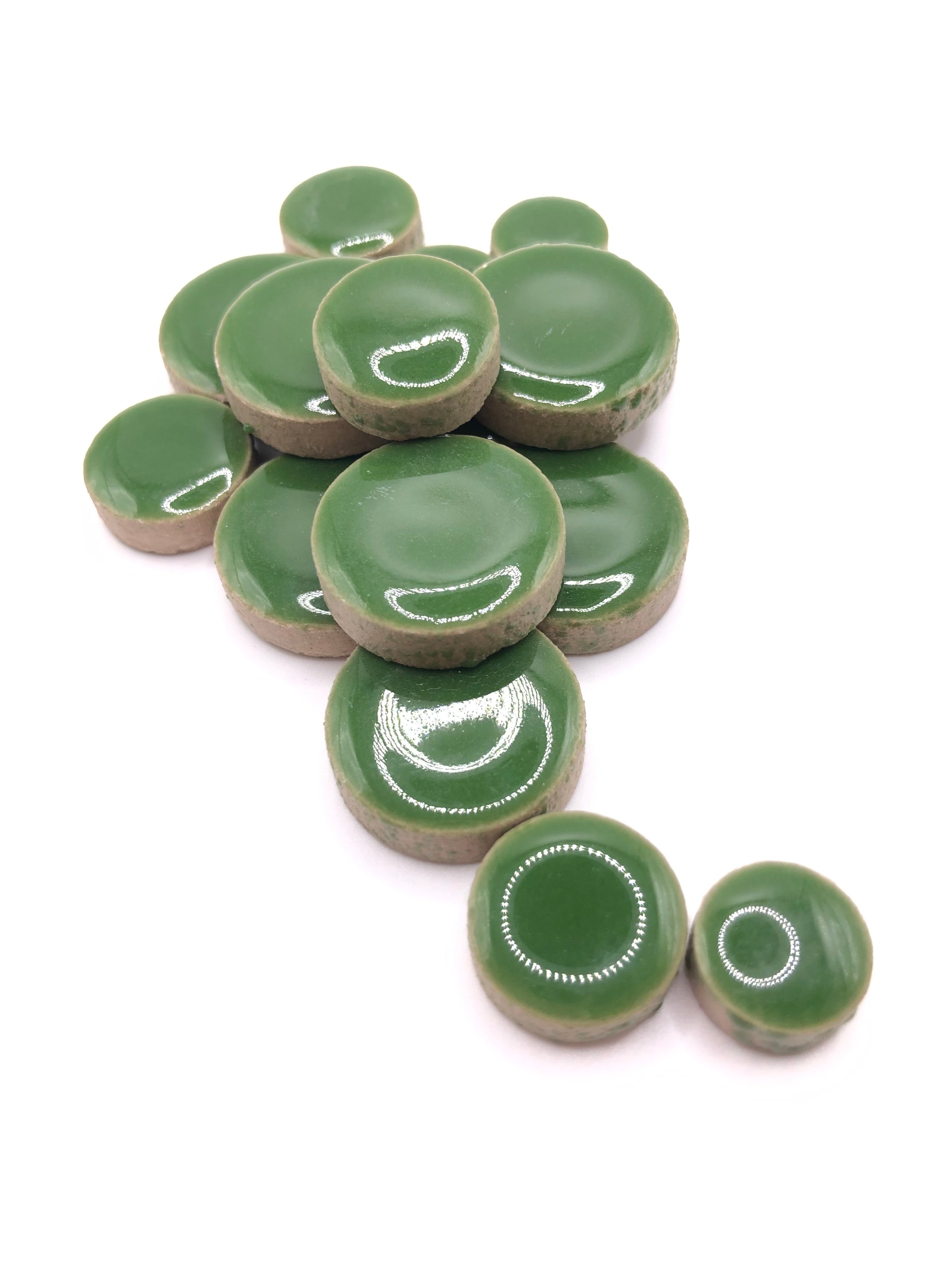 Circle Dark Green Ceramic Perth Mosaic