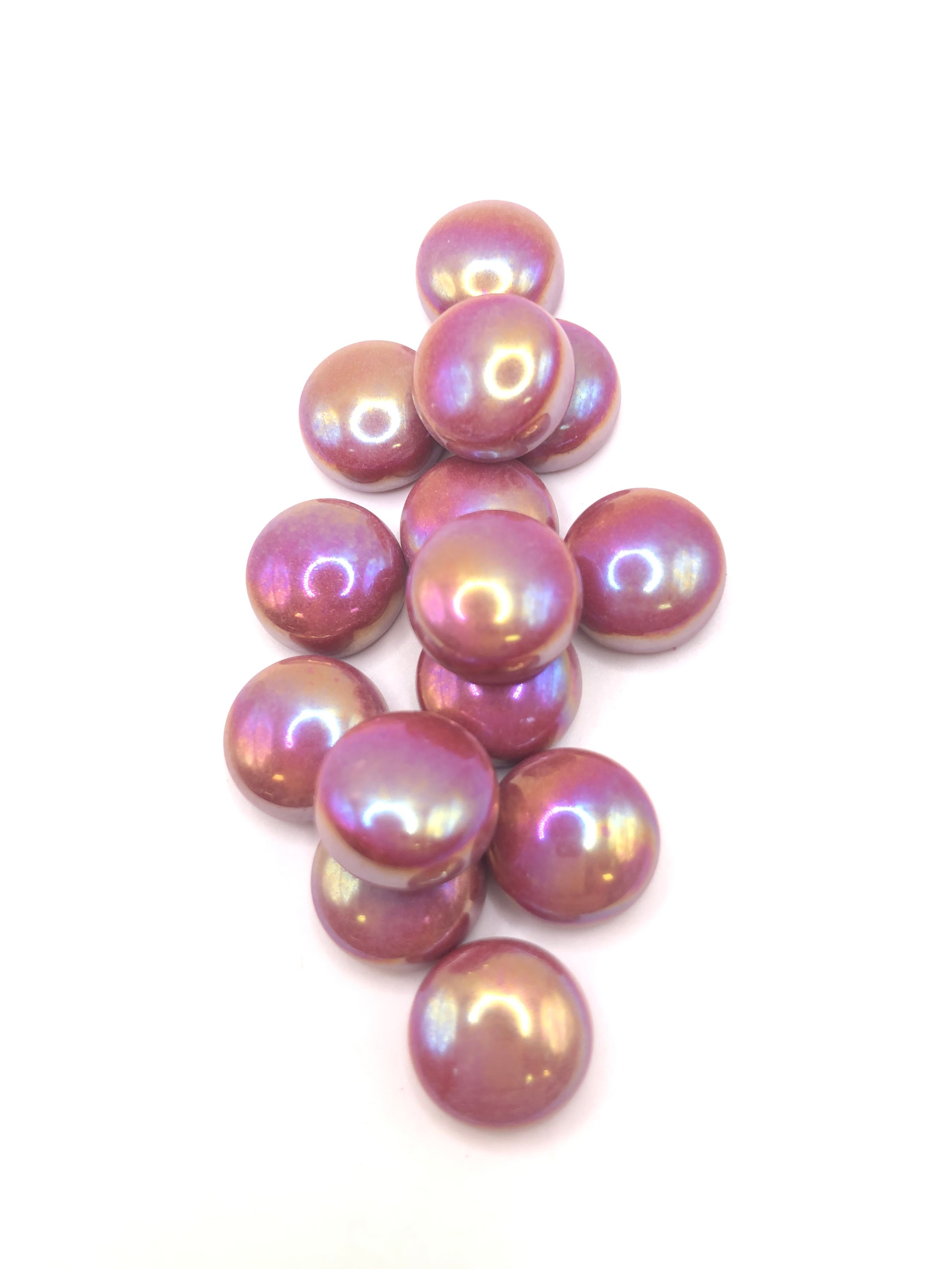 Dots Red Iridised Glass | Perth Mosaic