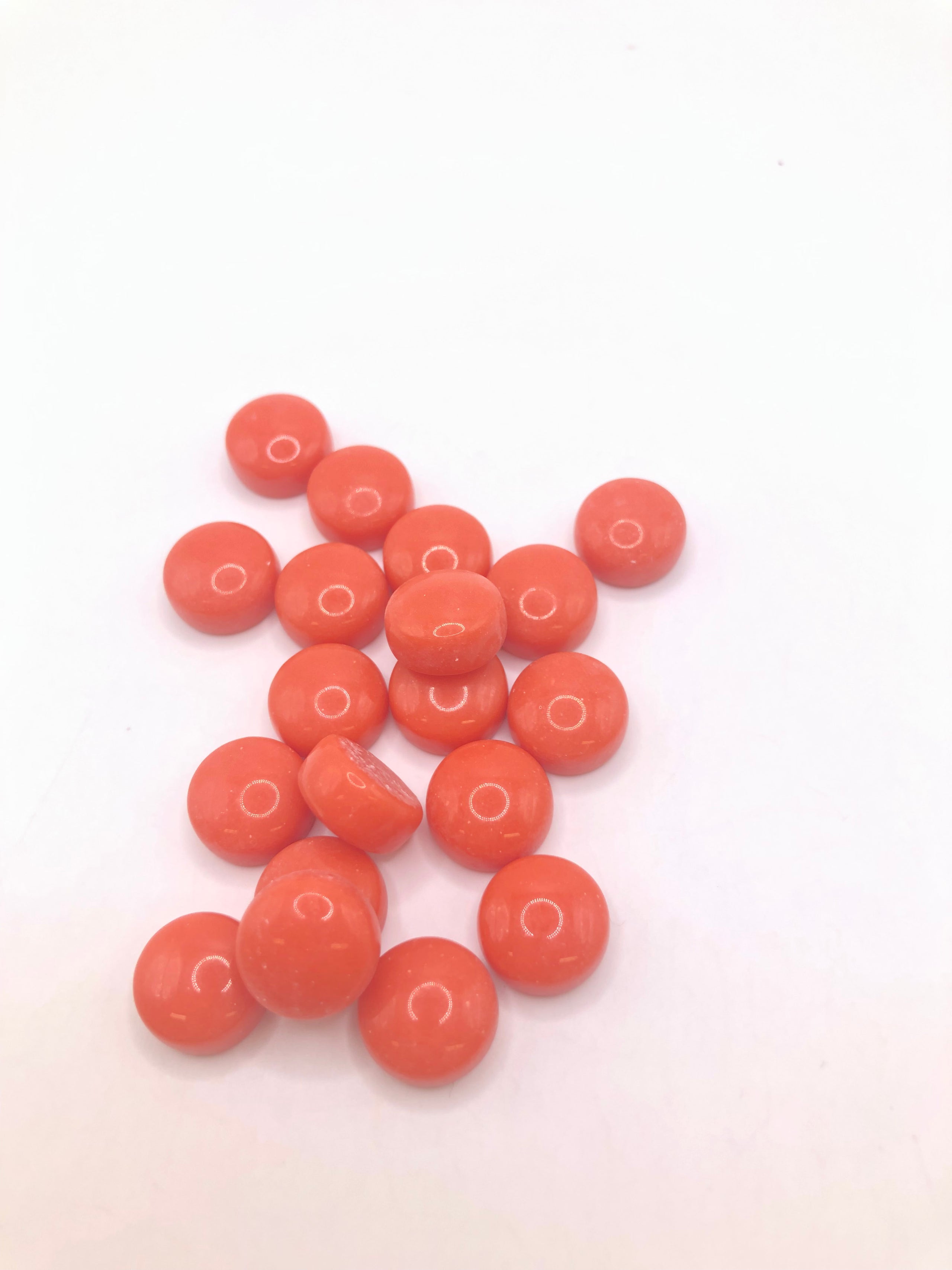 Dots Orange/Red Glass | Perth Mosaic