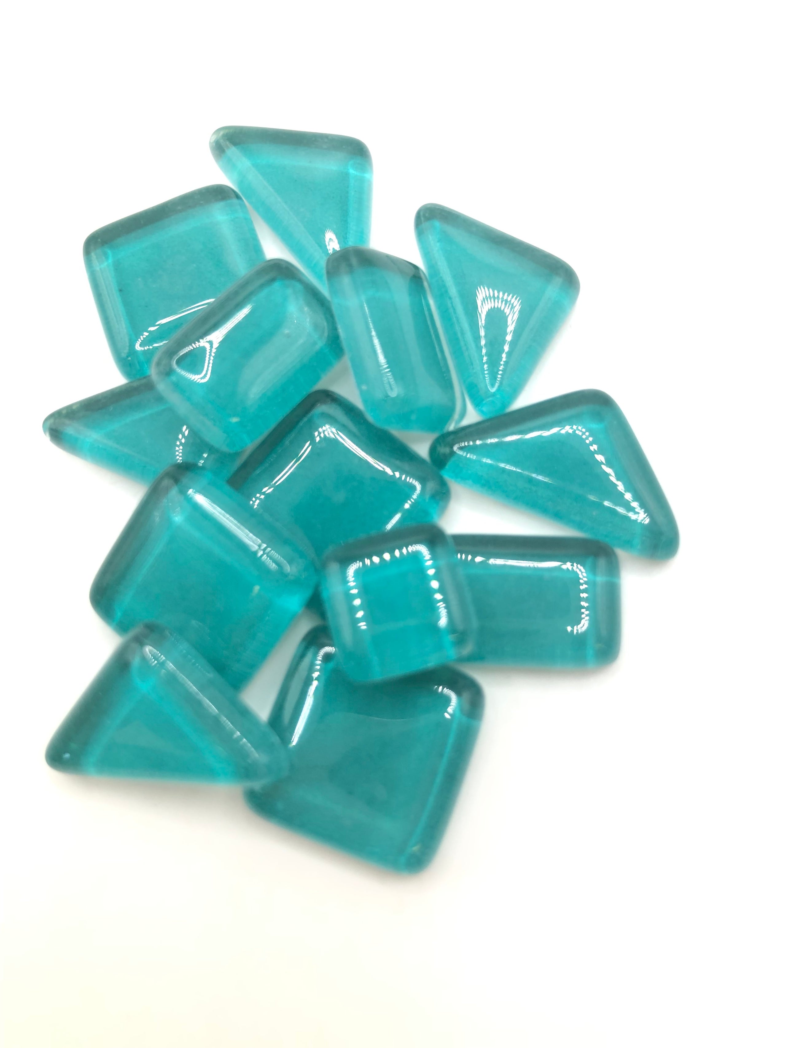 Multi-shape Aqua Glass | Perth Mosaic