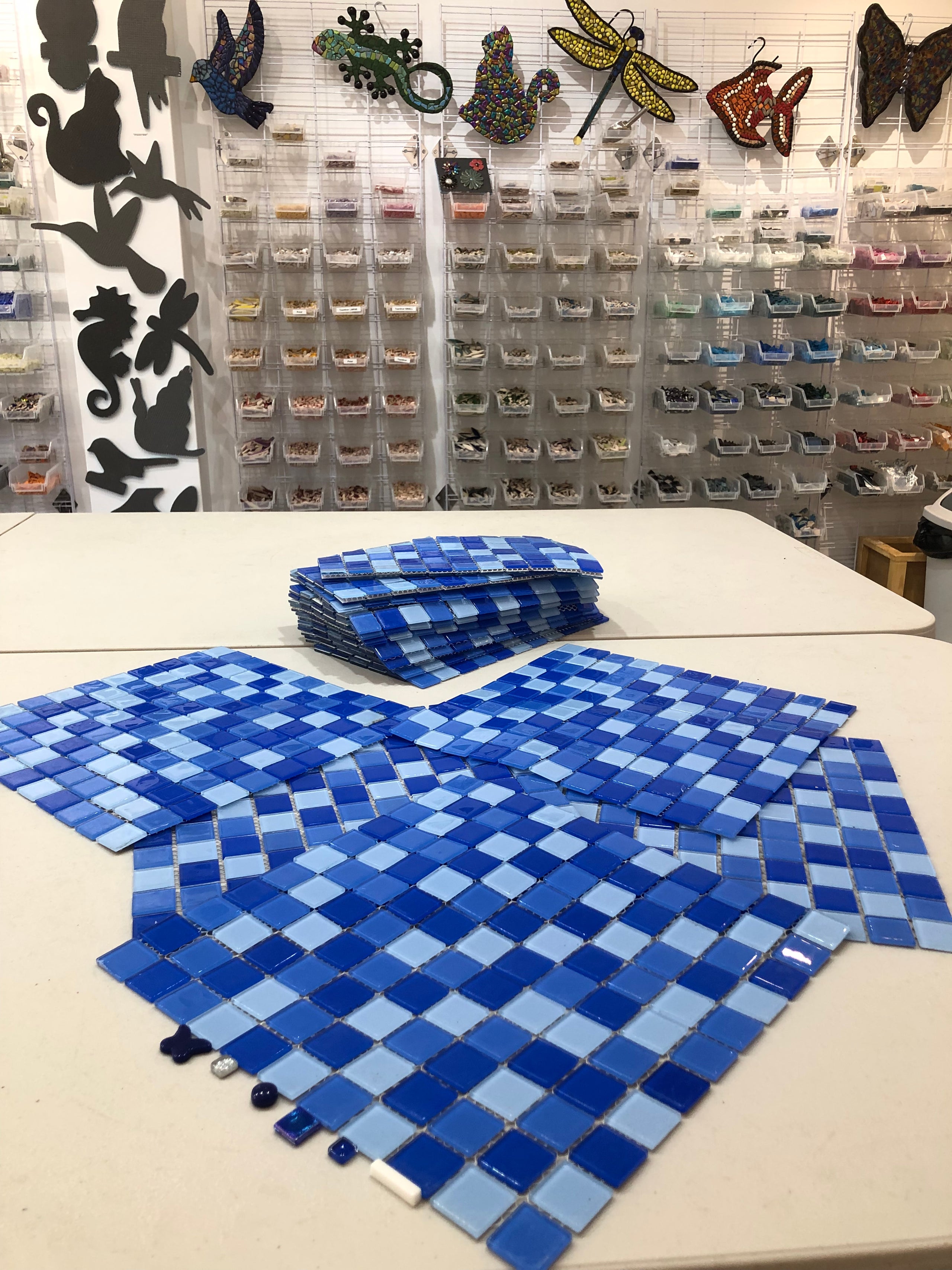 Sheet - Blue Pool Tiles | Perth Mosaic