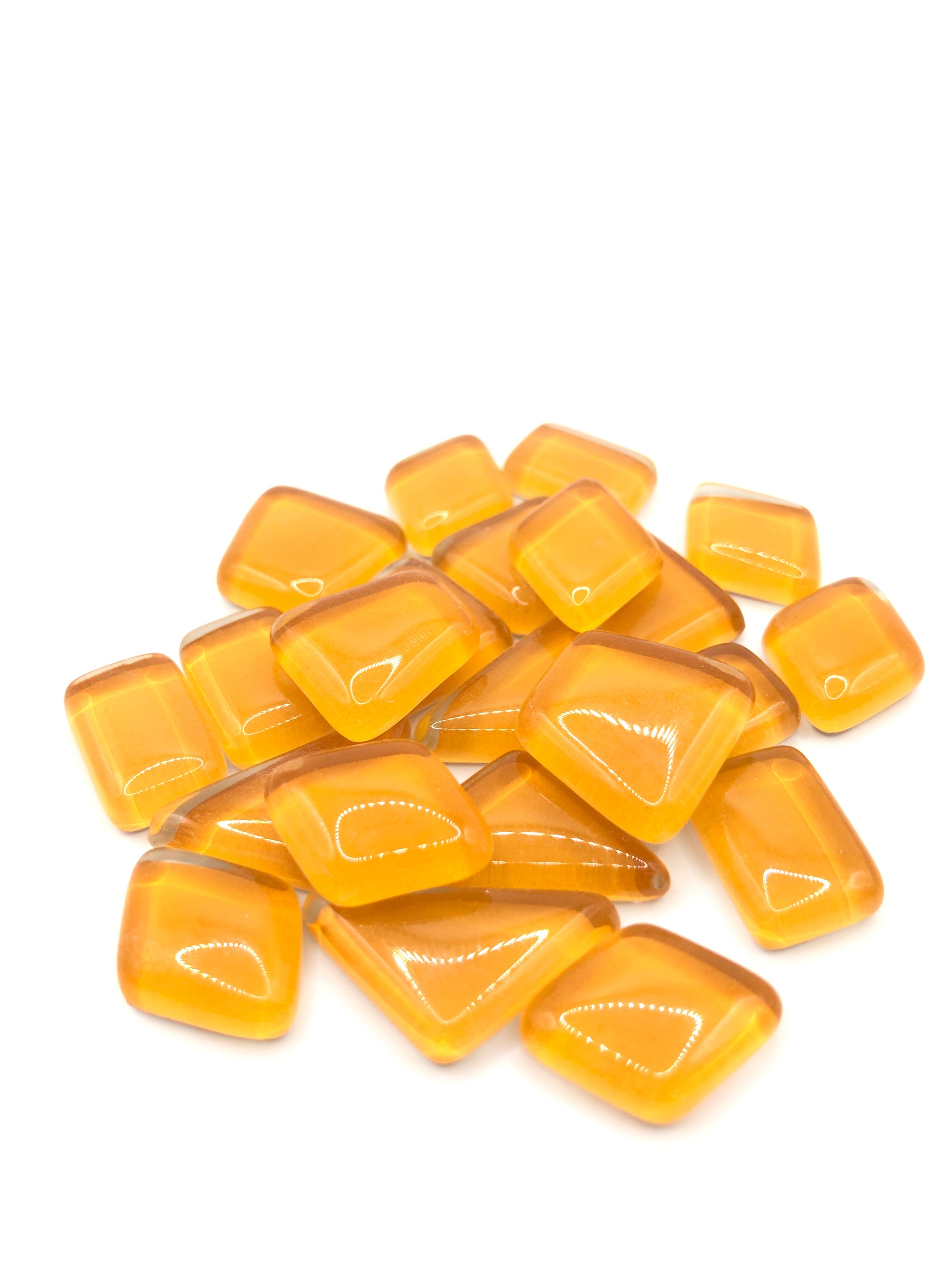 Multi-shape Orange Glass | Perth Mosaic