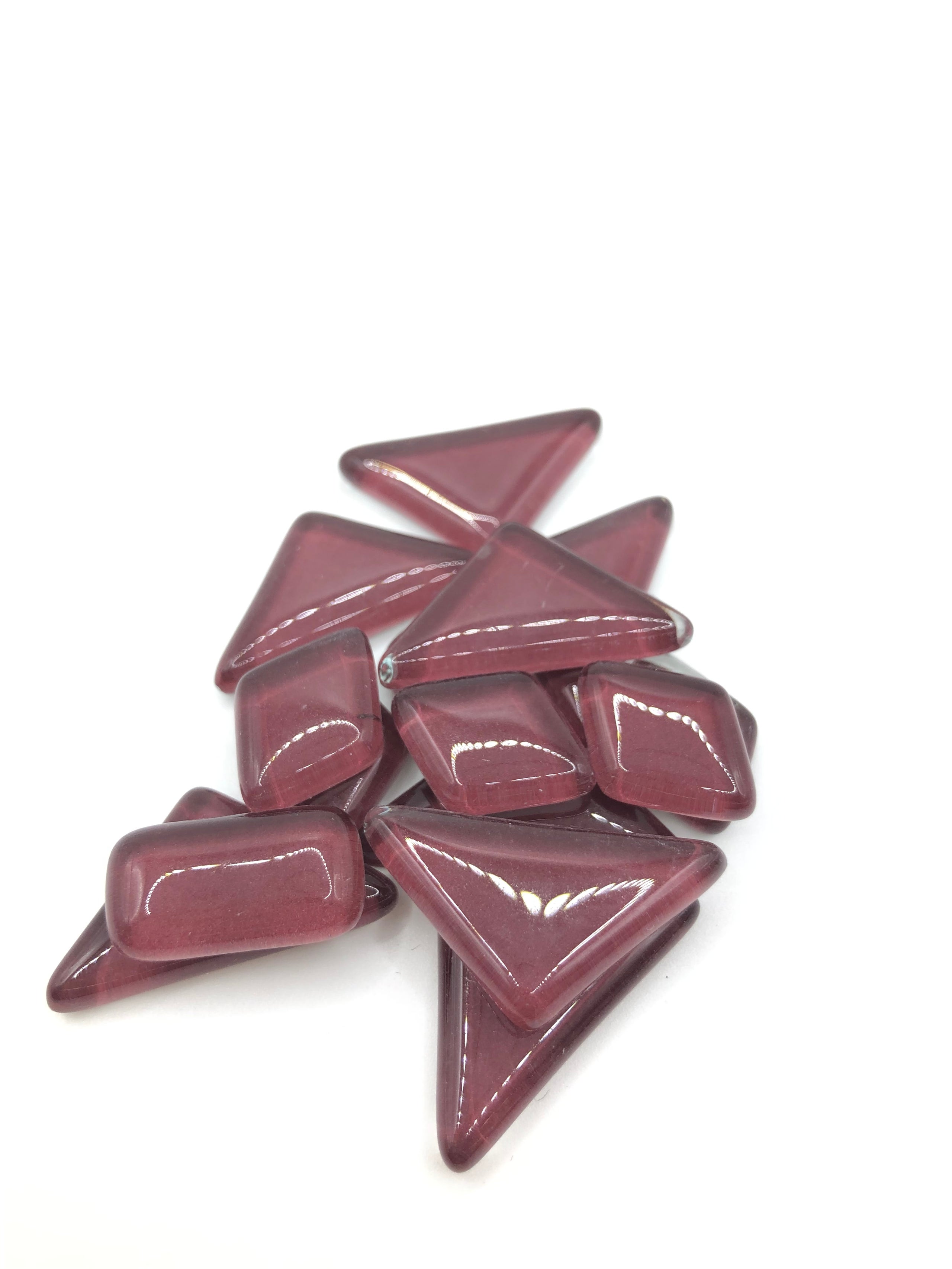 Multi-shape Maroon Glass | Perth Mosaic