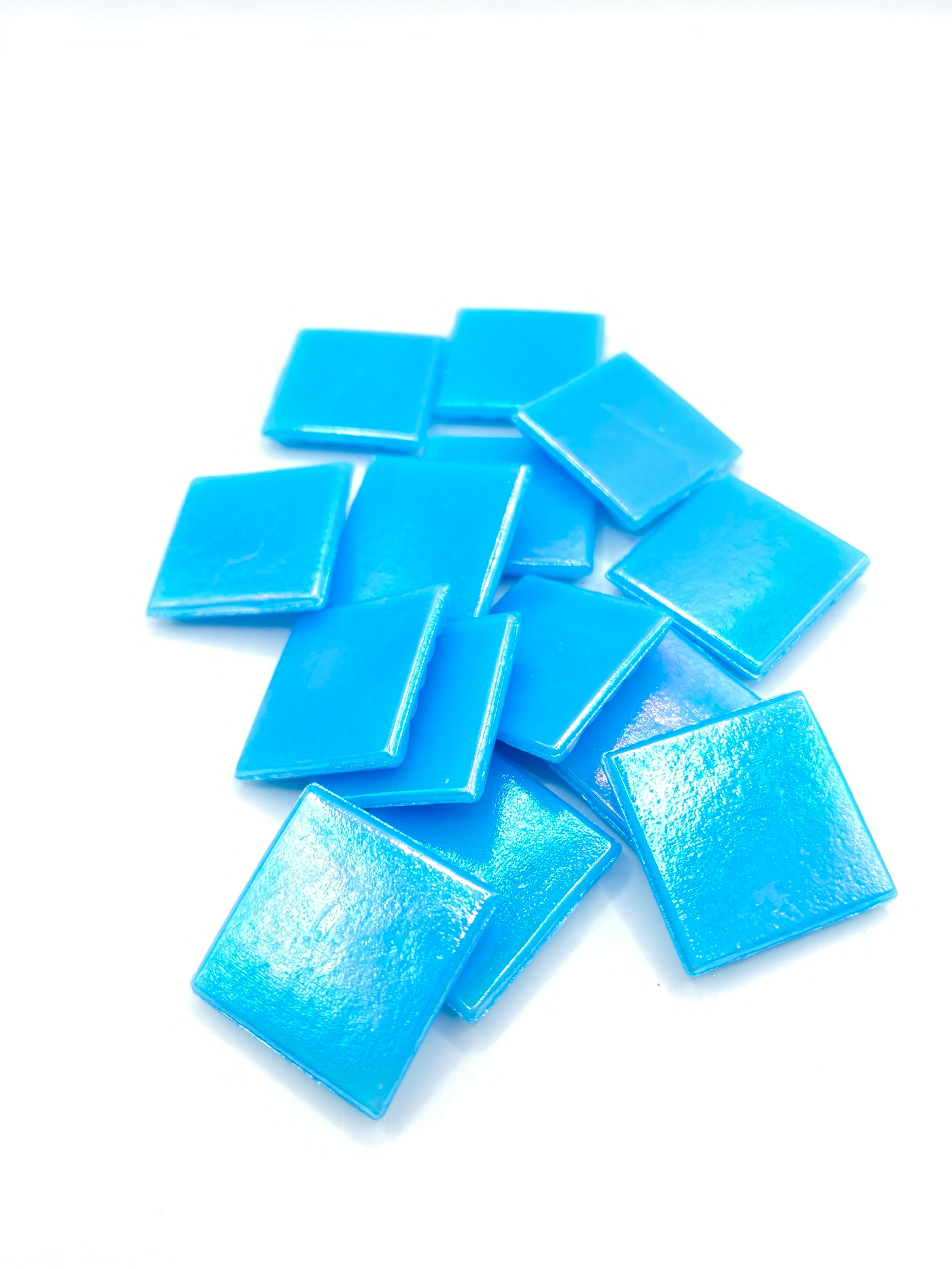 Medium Light Blue Glass Iridised | Perth Mosaic